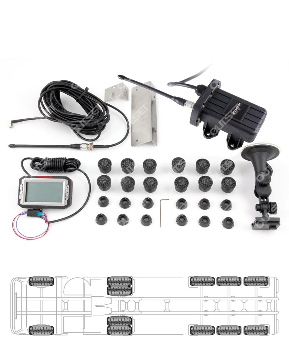 Kit completo per Autoarticolati con 12 ruote TMPS – Outset srl